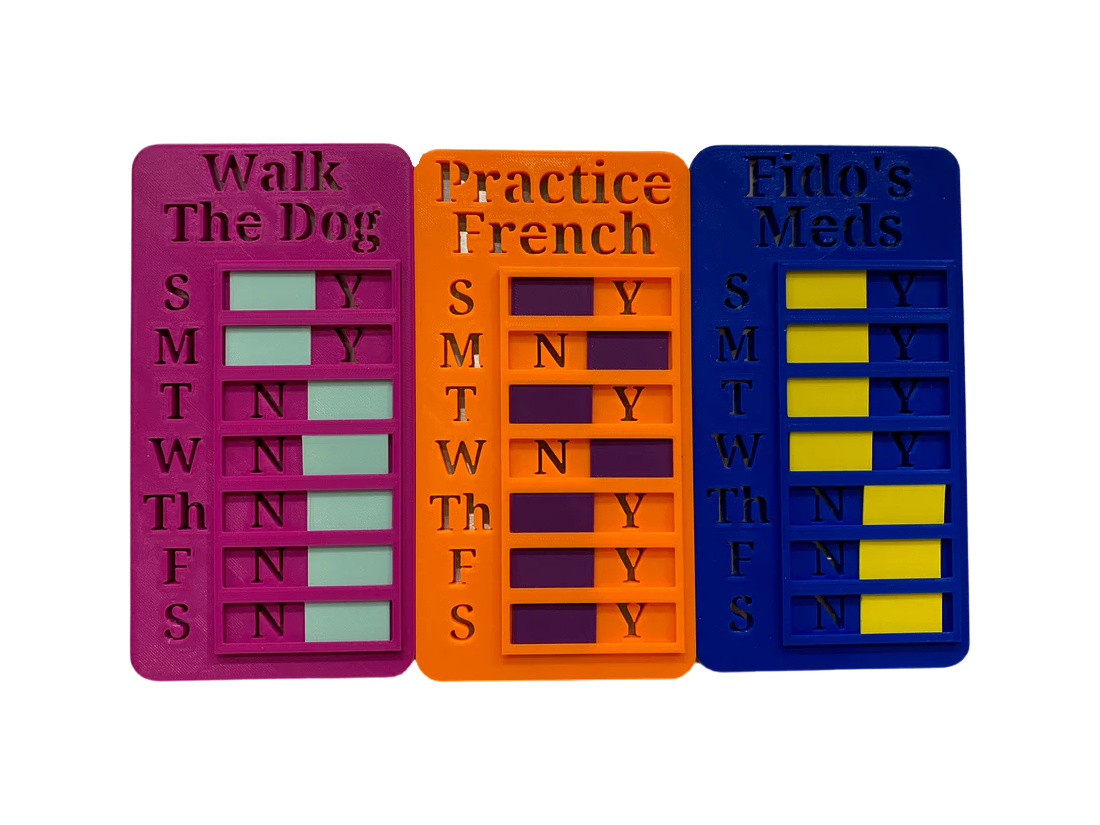 Magnetic Daily Task Board/Chore Board – The3DPrintingMan